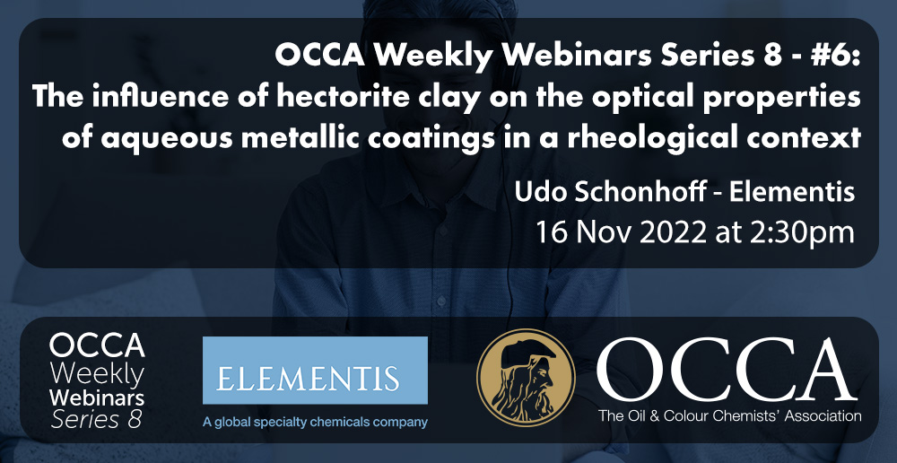 OCCA Weekly Webinar - The influence of hectorite clay on the optical ...